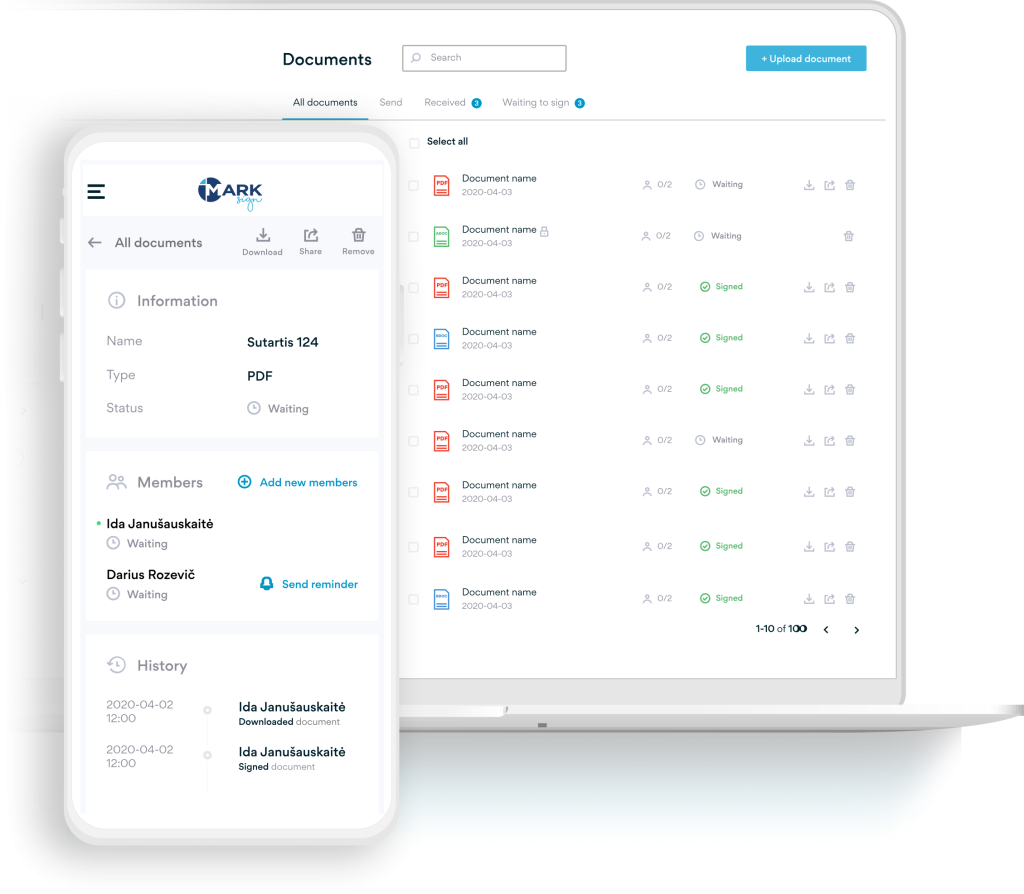 Qualified electronic signatures solution - Marksign.eu